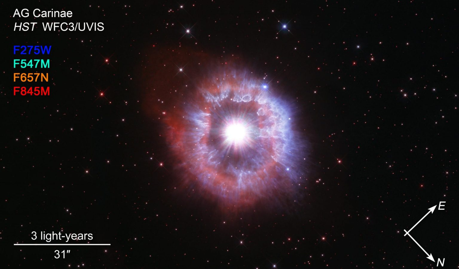Hubble 31st Anniversary Observation of Luminous Blue Supergiant Star ...